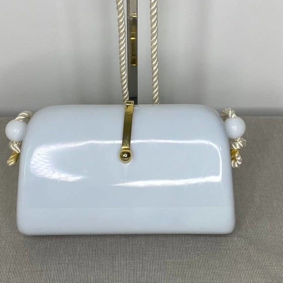 Vintage | Bags | Vintage Lucite White Small Purse | Poshmark